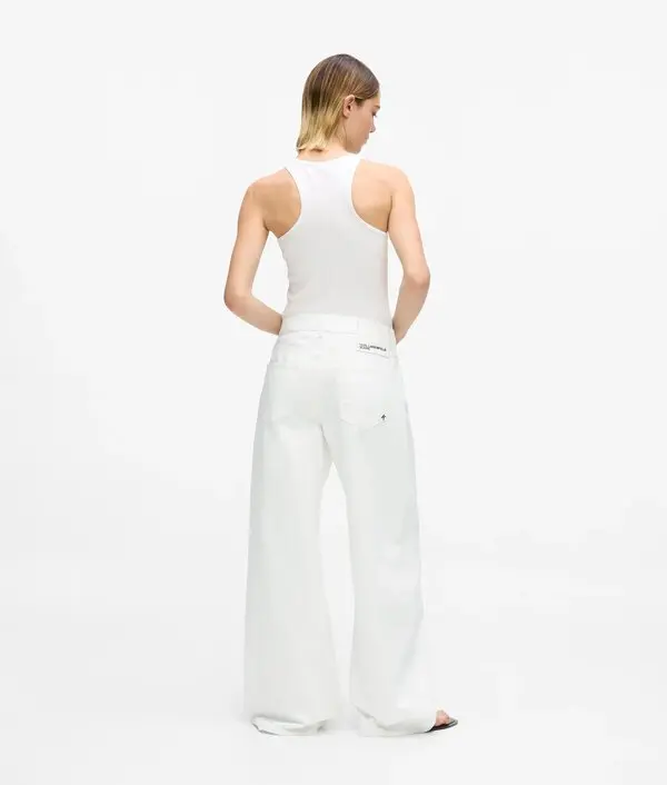 KL JEANS Jeans Pleated Low-rise Wide-leg Jeans