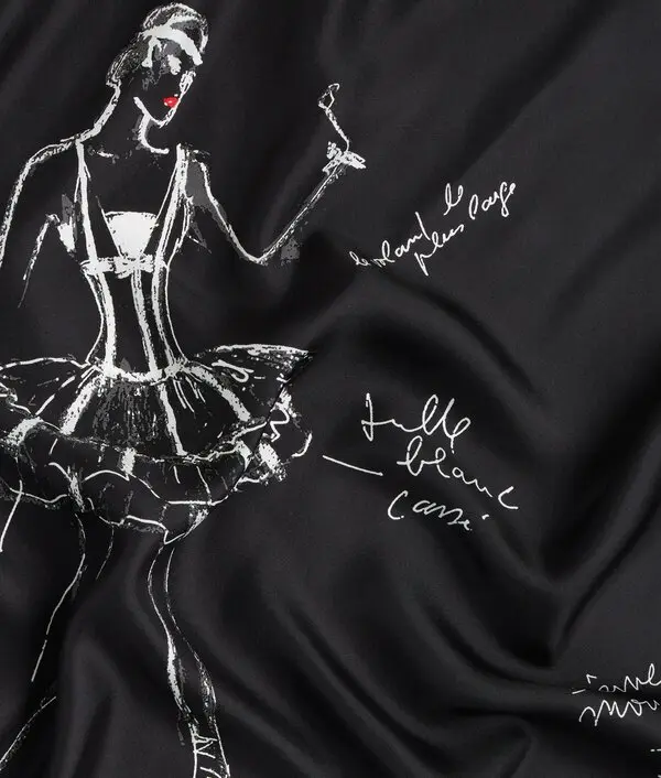 Karl Lagerfeld K/ballet Silk Scarf