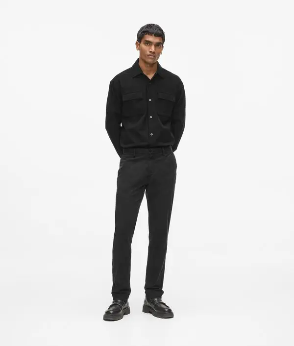 Karl Lagerfeld Classic Chino Pants - Black