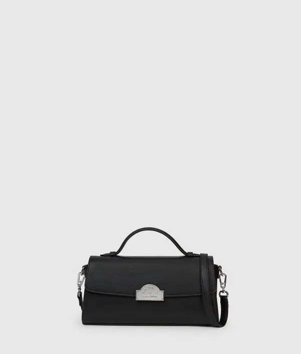 Karl Lagerfeld Rue St-guillaume Metal Crossbody Bag - Black