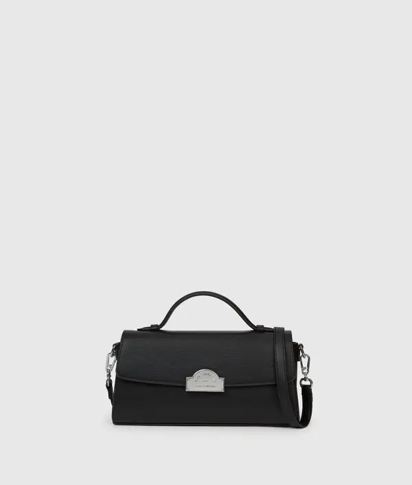 Karl Lagerfeld Rue St-guillaume Metal Crossbody Bag - Black