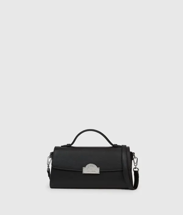 Karl Lagerfeld Rue St-guillaume Metal Crossbody Bag - Black