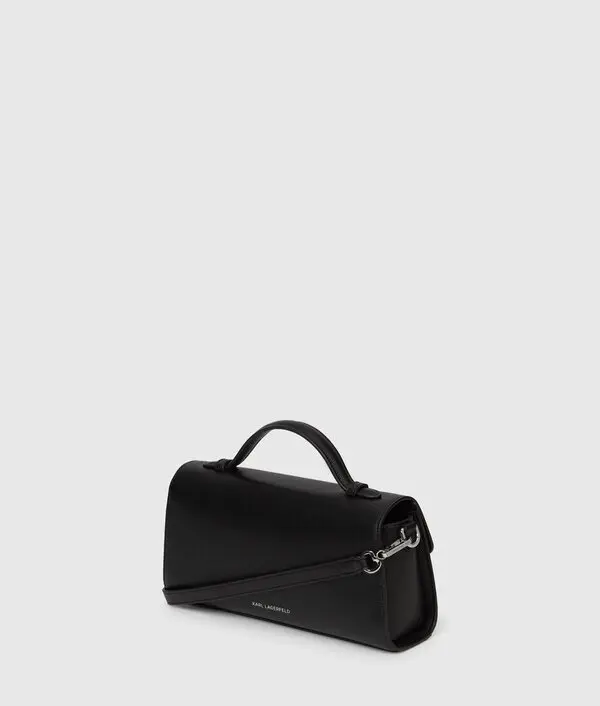 Karl Lagerfeld Rue St-guillaume Metal Crossbody Bag - Black