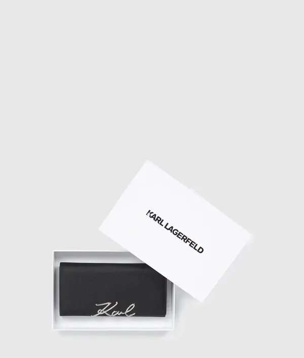 Karl Lagerfeld K/signature Continental Flap Wallet