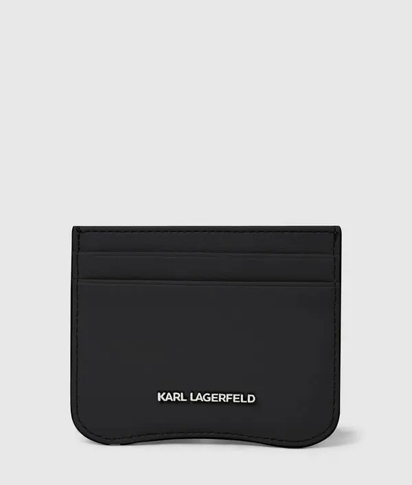 Karl Lagerfeld Ikon Smooth Cardholder - Black