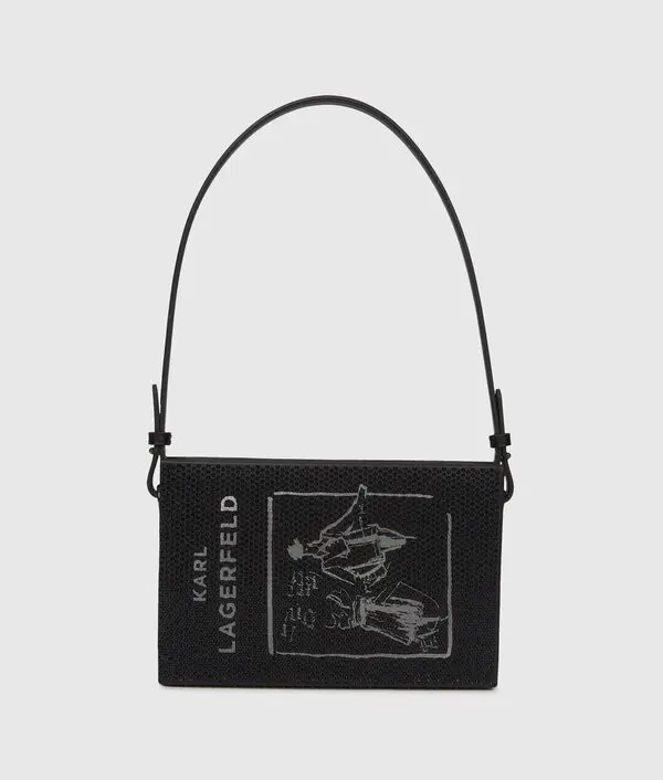 Karl Lagerfeld K/soiree Book Minaudière Bag - Black Embellishment