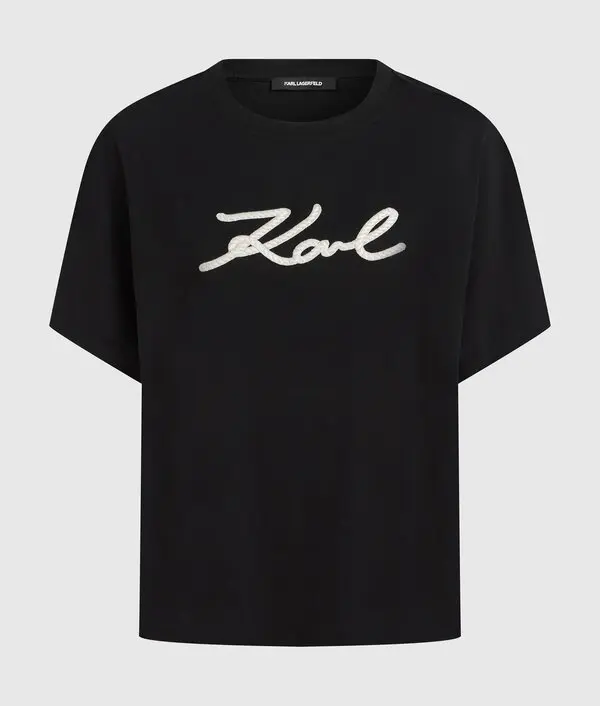 Karl Lagerfeld Organic Cotton T-shirt - Black