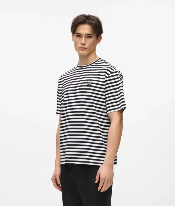 Karl Lagerfeld Ikon Relaxed Striped T-shirt