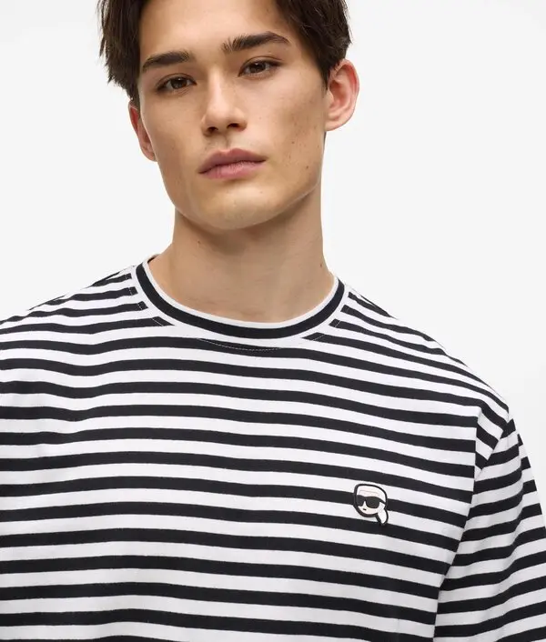 Karl Lagerfeld Ikon Relaxed Striped T-shirt