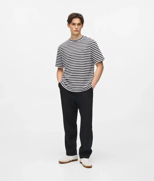 Karl Lagerfeld Ikon Relaxed Striped T-shirt