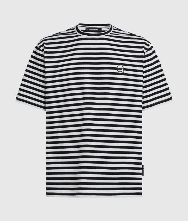 Karl Lagerfeld Ikon Relaxed Striped T-shirt