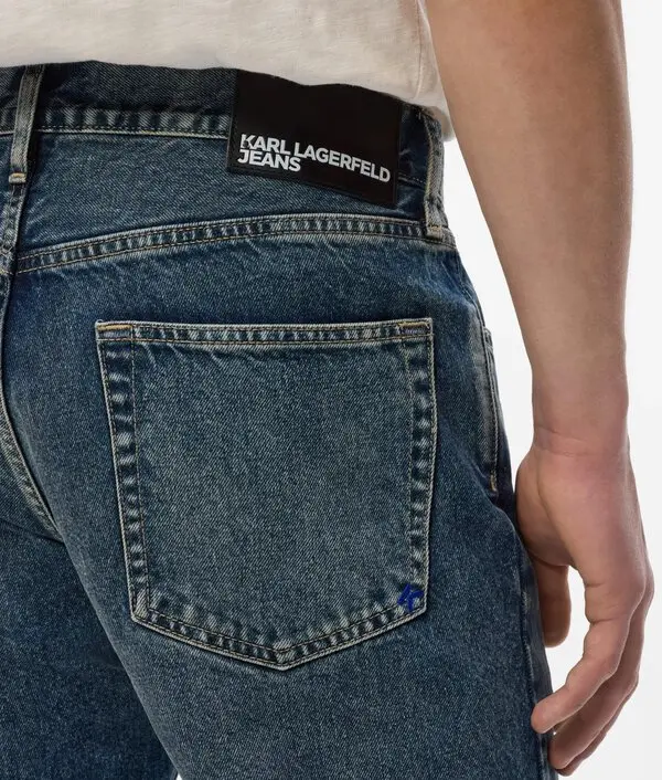KL JEANS Jeans Dark Blue Cotton Tapered Jeans
