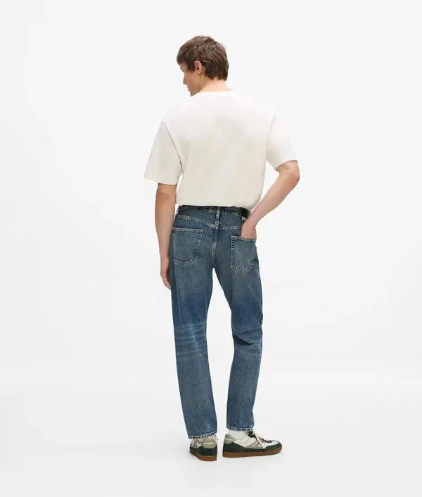 KL JEANS Jeans Dark Blue Cotton Tapered Jeans