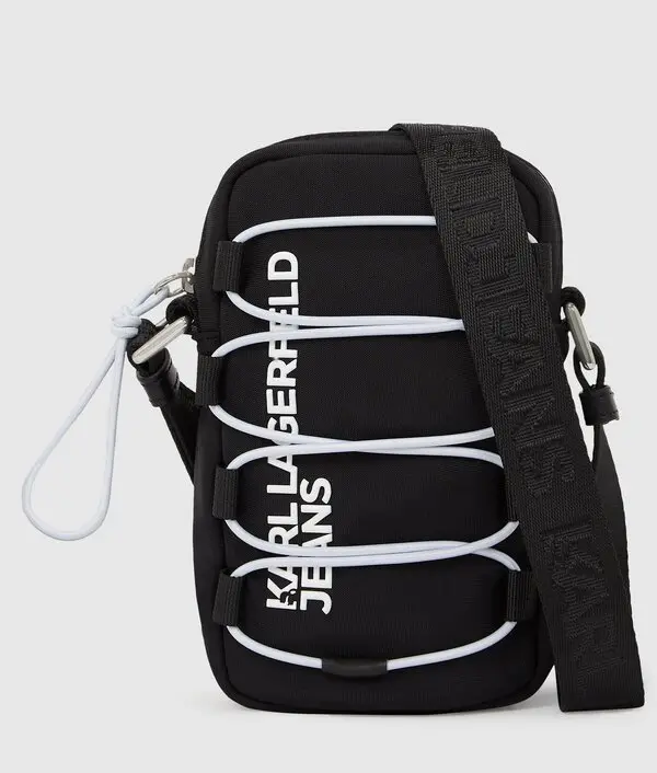 KL JEANS Jeans Utility Drawstring Phone Pouch - Black