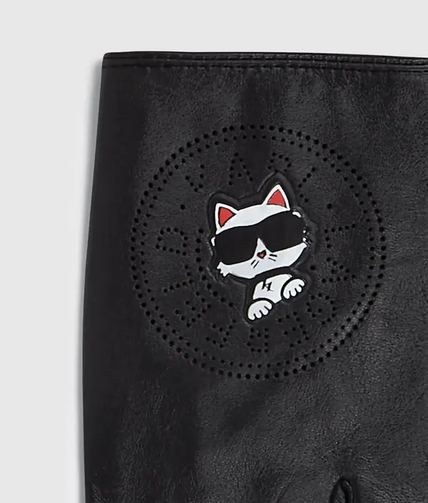 Karl Lagerfeld Ikon Circle Choupette Fingerless Gloves