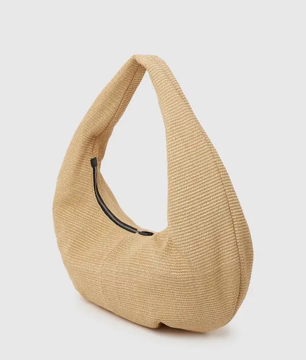 KL JEANS Woven Large Hobo Bag