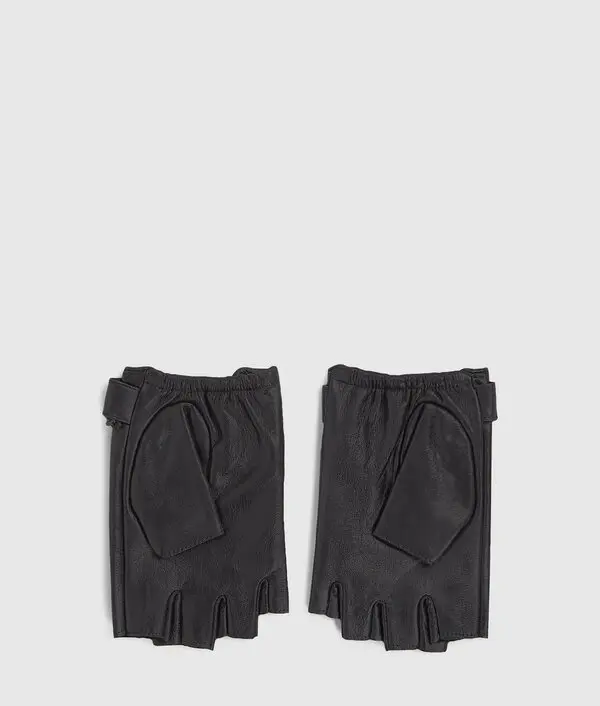 Karl Lagerfeld Chain Detail Fingerless Gloves