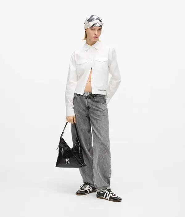 KL JEANS Jeans Geo High-shine Leather Tote Bag