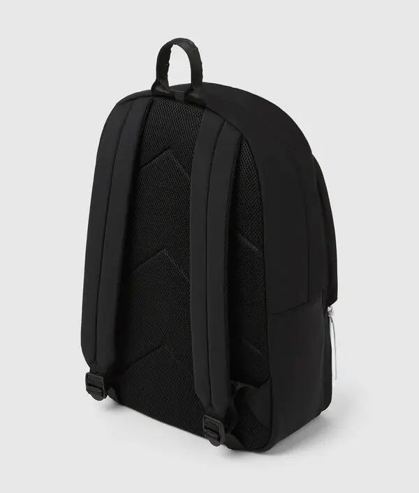 KL JEANS Utility Backpack With Drawstring Detail And Logo - Black