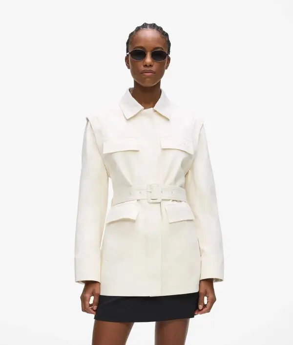 Karl Lagerfeld Short Transformer Coat - Pristine
