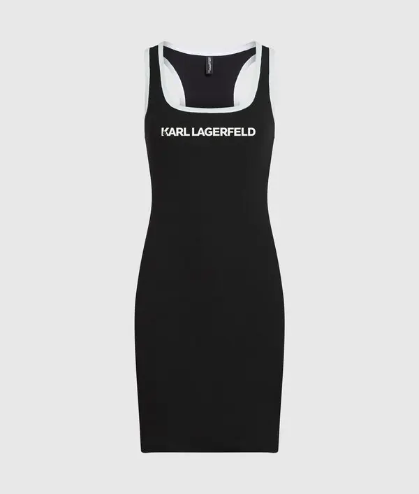 Karl Lagerfeld Logo Beach Tank Dress