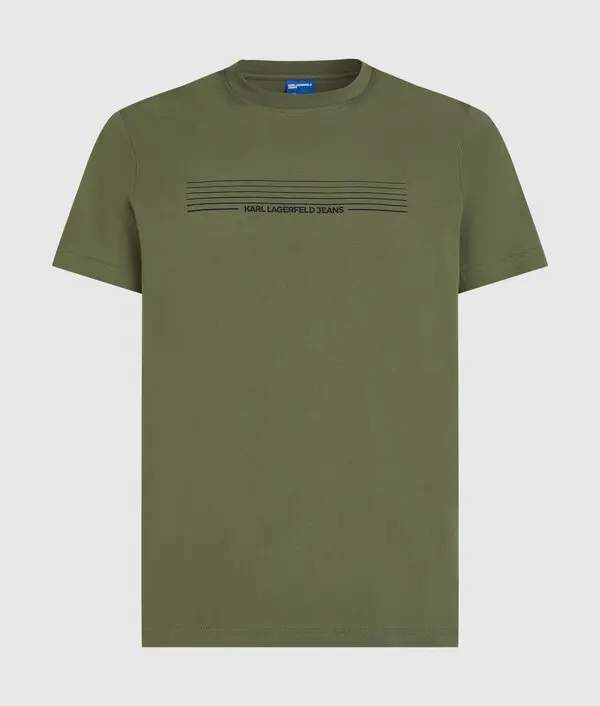KL JEANS Slim Striped Logo T-shirt - Beetle