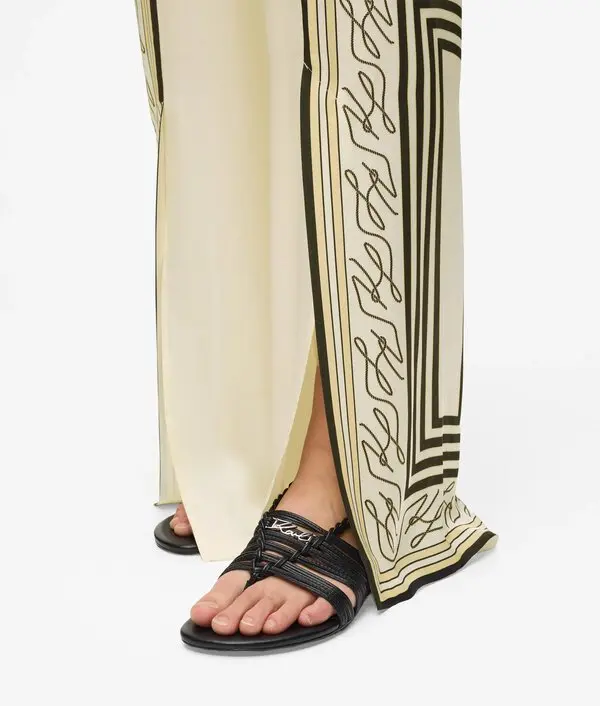 Karl Lagerfeld Scarf Print Pajama Pants