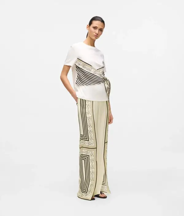 Karl Lagerfeld Scarf Print Pajama Pants