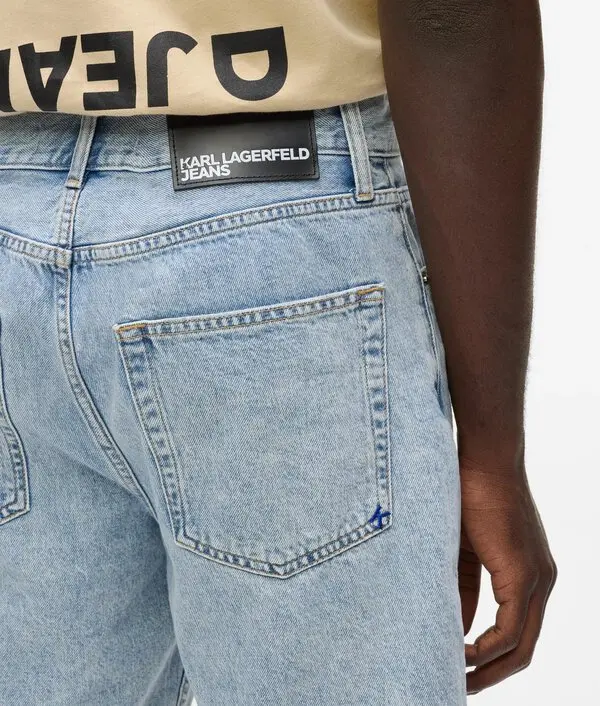 KL JEANS Jeans Distressed Relaxed Fit Denim Shorts
