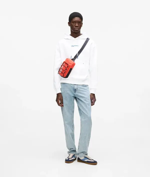 KL JEANS Relaxed Graphic Karl Print Hoodie