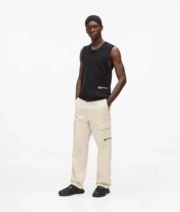 KL JEANS Jeans Relaxed Fit Cotton Cargo Pants - Whitecap Grey