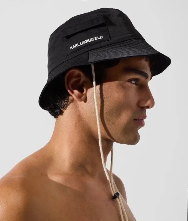 Karl Lagerfeld Logo Bucket Hat