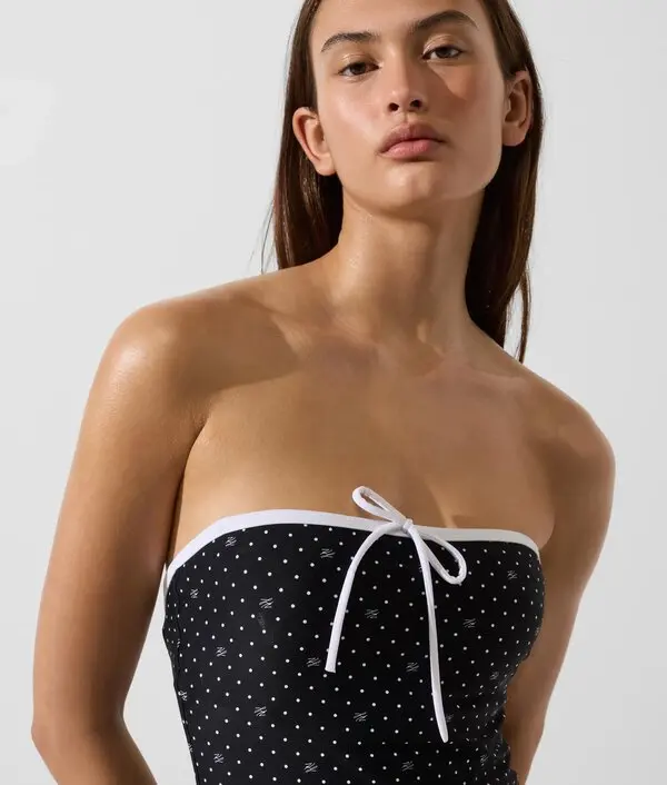 Karl Lagerfeld Polka Dot Swimsuit