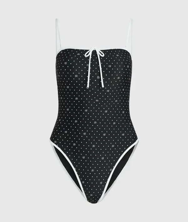 Karl Lagerfeld Polka Dot Swimsuit - Polka Dot-black