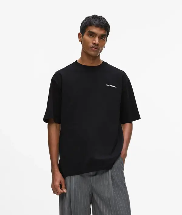 Karl Lagerfeld Rue St-guillaume Relaxed T-shirt - Black