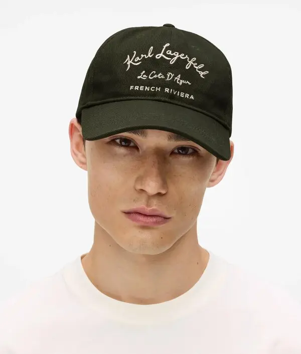 Karl Lagerfeld Embroidered Cap