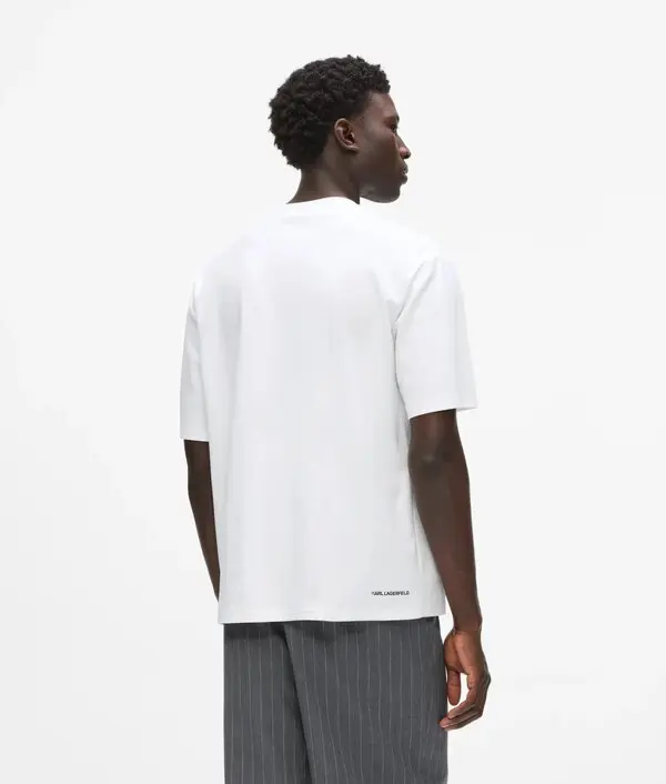Karl Lagerfeld Pinstripe Pocket T-shirt