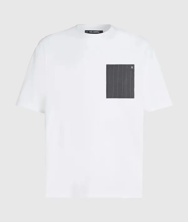 Karl Lagerfeld Pinstripe Pocket T-shirt
