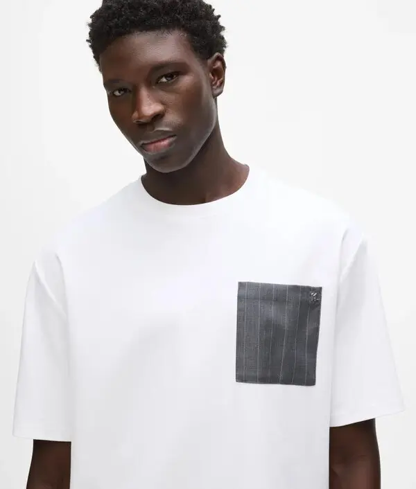 Karl Lagerfeld Pinstripe Pocket T-shirt