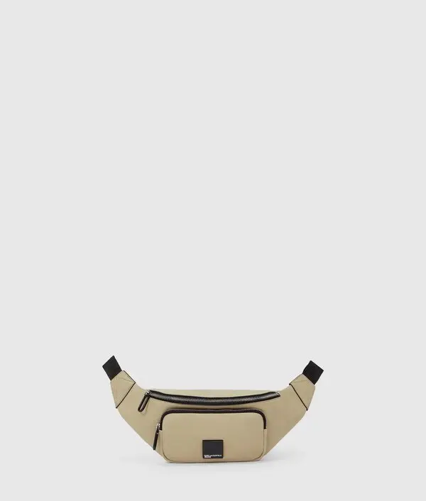 KL JEANS Jeans Metal Logo Belt Bag - Travertine
