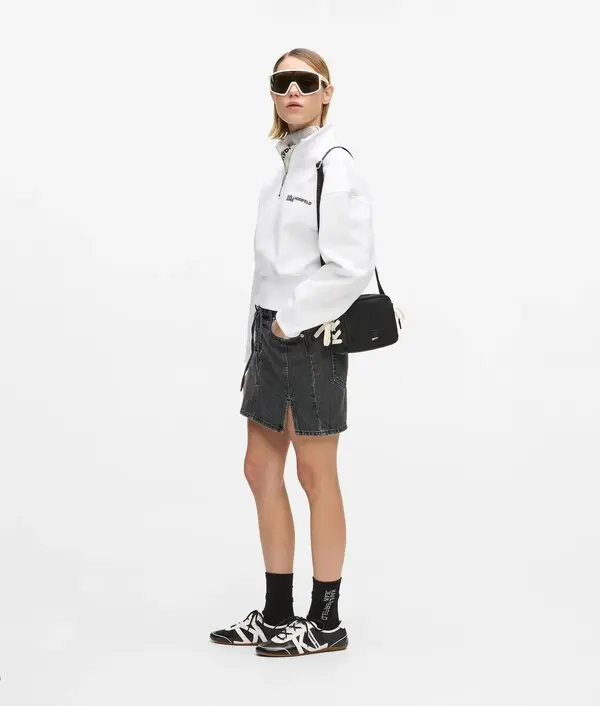KL JEANS Jeans Nylon Camera Bag With Lace-up Detailing - Black