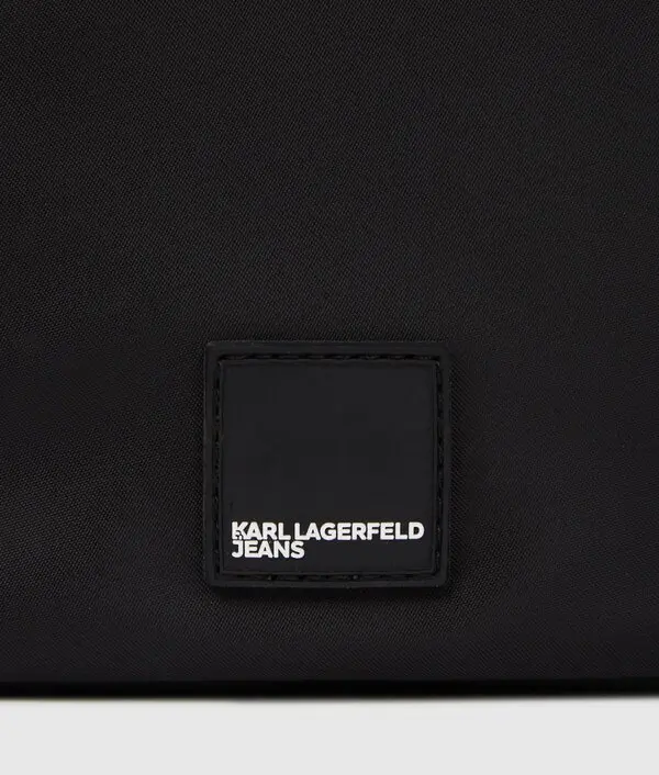 KL JEANS Jeans Nylon Camera Bag With Lace-up Detailing - Black