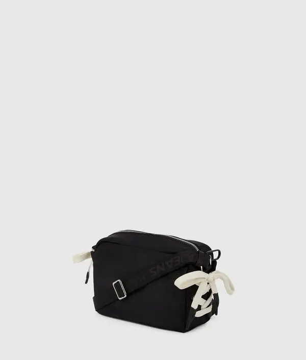 KL JEANS Jeans Nylon Camera Bag With Lace-up Detailing - Black
