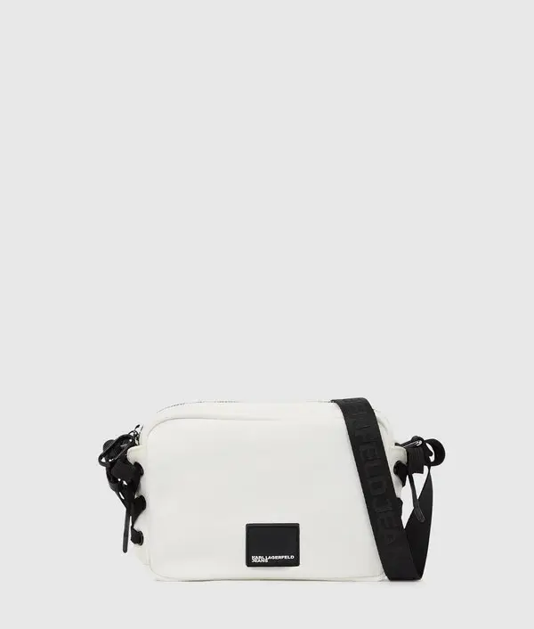 KL JEANS Jeans Nylon Lace-up Camera Bag - White