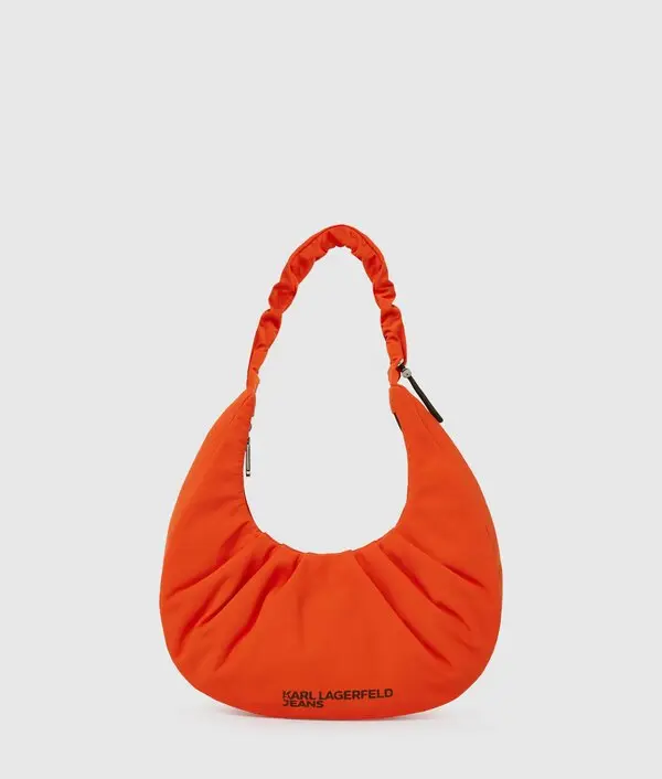 KL JEANS Gathered Hobo Bag - Grenadine