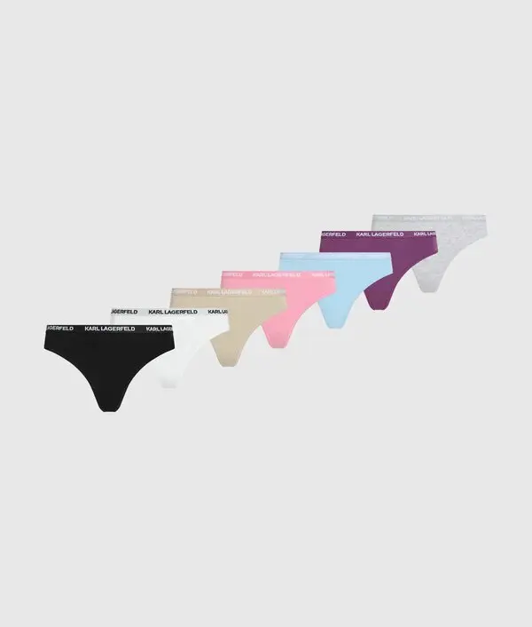 Karl Lagerfeld Logo Thong Multiband – 7-pack - Multicolor