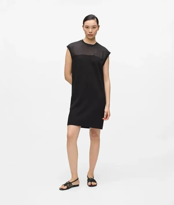 Karl Lagerfeld Signature T-shirt Dress - Black