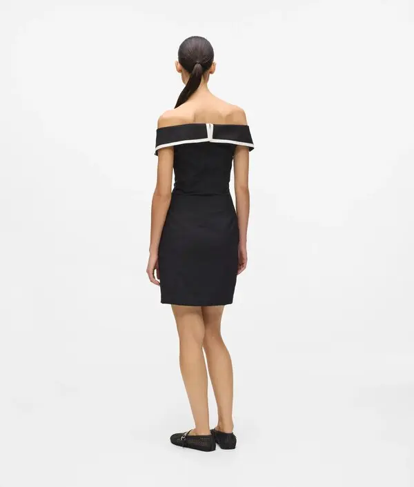 Karl Lagerfeld Off-shoulder Double-breasted Blazer Dress