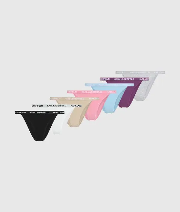 Karl Lagerfeld Logo Brazilian Briefs – 7-pack - Multicolor