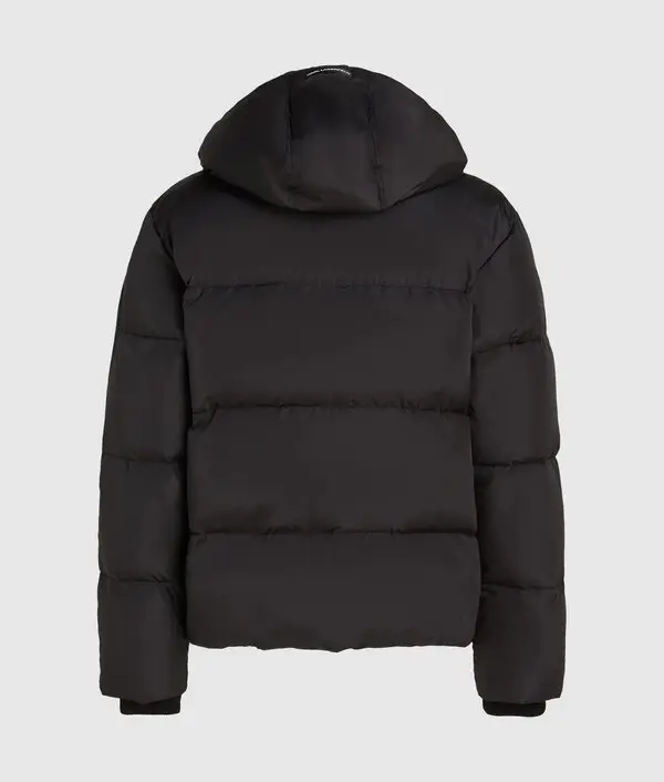 Karl Lagerfeld Short Hooded Puffer Jacket